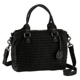 Harbour 2nd Hobo Handtasche Damen Henkeltasche mit modischer Flecht-Optik ash