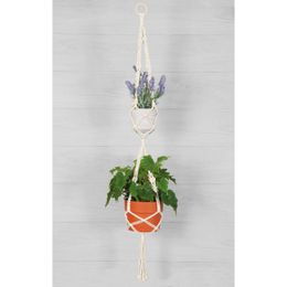 Makramee-Set - Doppelte Blumenampel