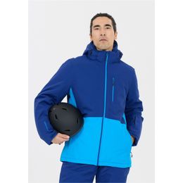 Skijacke WHISTLER "Drizzle", Herren, Gr. XL, blau (dunkelblau, blau), 100% Polyester, unifarben, Rundhals, Jacken, mit wasserabweisender Membran