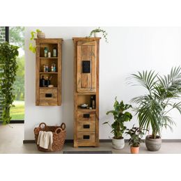 Hochschrank Mango 50x35x195 natur lackiert RAILWAY #179