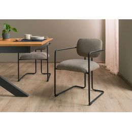 Polsterstuhl 51x58x78 hellbraun ELISE #302 - 2er Set