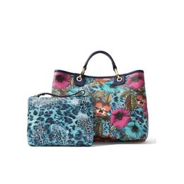Braccialini Handtasche Damen Größe One Size blau / marine / orange / altrosa