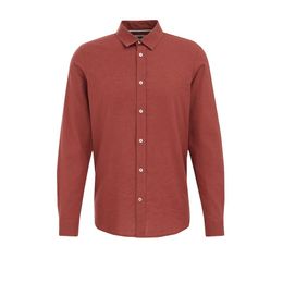 WE Fashion Button Up Shirt male Brown size XXL