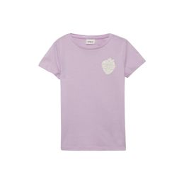 s.Oliver Shirt Mädchen Größe 116 lavendel / weiß