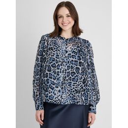 Guido Maria Kretschmer Curvy Bluse 'Eliane' Damen Gr&ouml;&szlig;e XL hellblau / schwarz