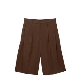Pull&Bear Pull&bear Pleat-Front Pants male Brown size 38