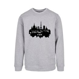 F4NT4STIC Sweatshirt 'Paris' Herren Gr&ouml;&szlig;e M grau / schwarz / wei&szlig;