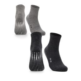Occulto Sportsocken 'Stopper Andi' Herren Gr&ouml;&szlig;e 39/42 grau / schwarz / wei&szlig;