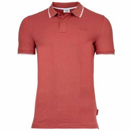 JOOP! Jeans Poloshirt 'Agnello' Herren Gr&ouml;&szlig;e S cranberry / wei&szlig;
