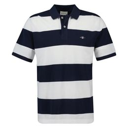 Gant Poloshirt Herren Größe L nachtblau / rot / weiß