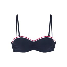 s.Oliver Bikinitop Damen Gr&ouml;&szlig;e 85 marine / rot / wei&szlig;