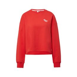 QS Sweatshirt Damen Gr&ouml;&szlig;e XS rot / wei&szlig;