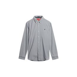 Superdry & Co Hemd Herren Gr&ouml;&szlig;e XL anthrazit / wei&szlig;