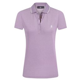 Jimmy Sanders Poloshirt Damen Gr&ouml;&szlig;e L flieder / wei&szlig;