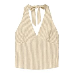 Bershka Top female Yellow size S