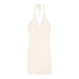Bershka Knitted dress female Beige size S