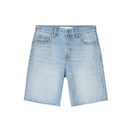 Bershka Shorts Damen Gr&ouml;&szlig;e 25/26 hellblau / transparent