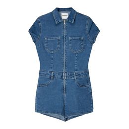 Bershka Jumpsuit Damen Gr&ouml;&szlig;e M blue denim