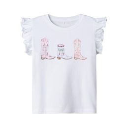 name it T-Shirt 'NMFHadia' M&auml;dchen Gr&ouml;&szlig;e 98 gr&uuml;n / lila / rosa / wei&szlig;