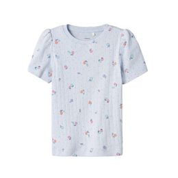 name it T-Shirt 'NMFHamanda' Mädchen Größe 92 rauchblau / lavendel / orange / hellpink