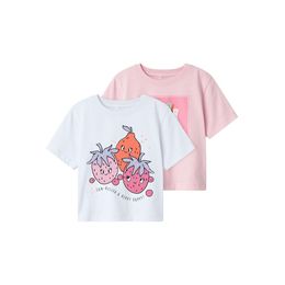 name it Shirt 'NMFHELKA' girl Pink, White size 122/128