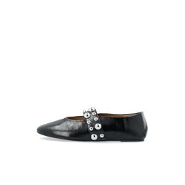 Bianco Ballet Flats with Strap 'Luna' female Black size 41