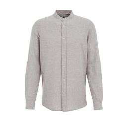 WE Fashion Button Up Shirt male Grey size XXL