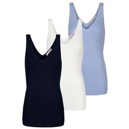 Felix Hardy Top Damen Größe XL hellblau / dunkelblau / weiß