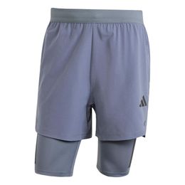 adidas Performance Sporthose 'Power' Herren Größe M taubenblau / schwarz