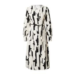 Warehouse Kleid Damen Größe 42 beige / schwarz Winterkleid