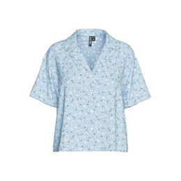 Pieces Bluse 'PCNya' Damen Gr&ouml;&szlig;e M blau / dunkelblau / wei&szlig;