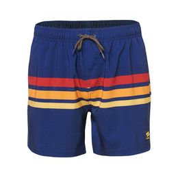 KOROSHI Badeshorts Herren Größe XXL dunkelblau / apricot / mandarine / grenadine