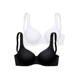 Petite Fleur Bra female Black, White size 105