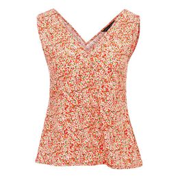 Dorothy Perkins Bluse Damen Größe L grün / pfirsich / rot