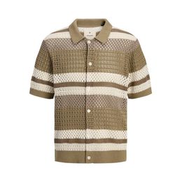 Jack & Jones Premium Strickjacke 'JPRBluwilmer' Herren Gr&ouml;&szlig;e XS beige / braun / oliv