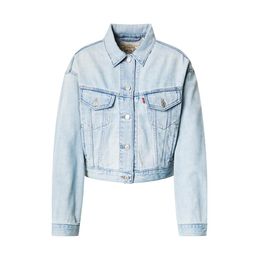 Levi's LEVI'S Jacke 'SHRUNKEN 90S TRUCKER REMEMBER IN LINEN DENIM' Damen Größe XS blue denim