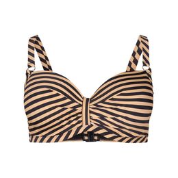 Swim By Zizzi Bikini Top 'Tenna' female Brown size 56