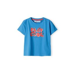 MINOTI T-Shirt Jungen Gr&ouml;&szlig;e 128/134 blau / kirschrot / schwarz / wei&szlig;
