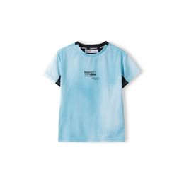 MINOTI Funktionsshirt Jungen Gr&ouml;&szlig;e 122/128 himmelblau / mint / schwarz