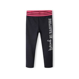 MINOTI Leggings M&auml;dchen Gr&ouml;&szlig;e 110/116 schwarz / offwhite