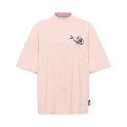 Carlo Colucci T-Shirt 'Dorigoni' Damen Gr&ouml;&szlig;e XS rosa / schwarz
