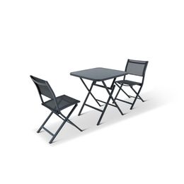 Gartentisch 'Susan' mit Glasplatte 70 x 70 x 74 cm