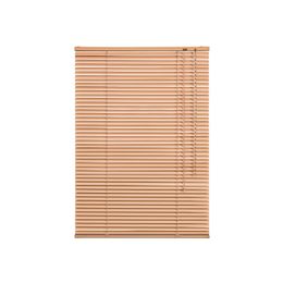 Jalousie Liedeco "Aluminium-Jalousie" Gr. 28, rot (apricot), B:220cm H:160cm, Jalousien, Aluminium