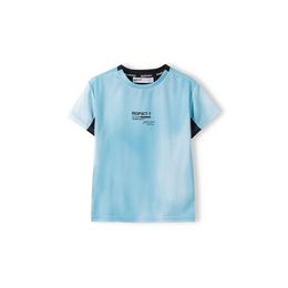 MINOTI Funktionsshirt Jungen Gr&ouml;&szlig;e 122/128 himmelblau / mint / schwarz