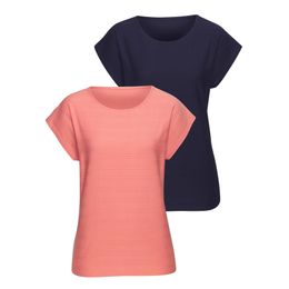 Vivance T-Shirt Damen Gr&ouml;&szlig;e M marine / apricot