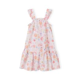 MINOTI Kleid M&auml;dchen Gr&ouml;&szlig;e 158/164 blau / gr&uuml;n / pastellpink
