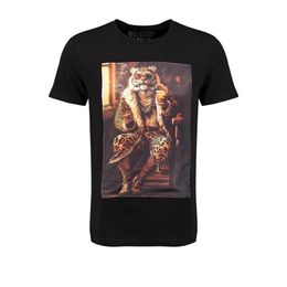Key Largo T-Shirt 'Pimp Tiger' Herren Gr&ouml;&szlig;e S braun / cappuccino / orange / schwarz