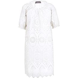 WHITE LABEL Kleid mit Madeira-Spitze Wei&szlig; (Gr&ouml;&szlig;e: 40)