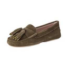 Pretty Ballerinas Mokassin Microtina mit Tassel Taupe/Oliv (Gr&ouml;&szlig;e: 38)