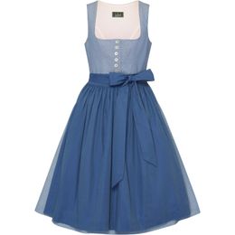 Luis Steindl Midi-Dirndl Blau (Gr&ouml;&szlig;e: 44)